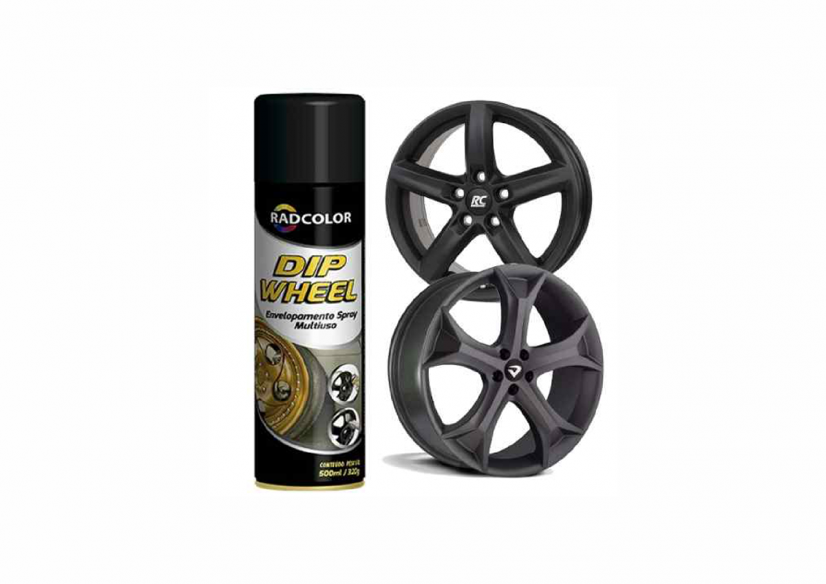 Dip Wheel Preto 500ml – Envelopamento Em Spray - TUDODETAILER